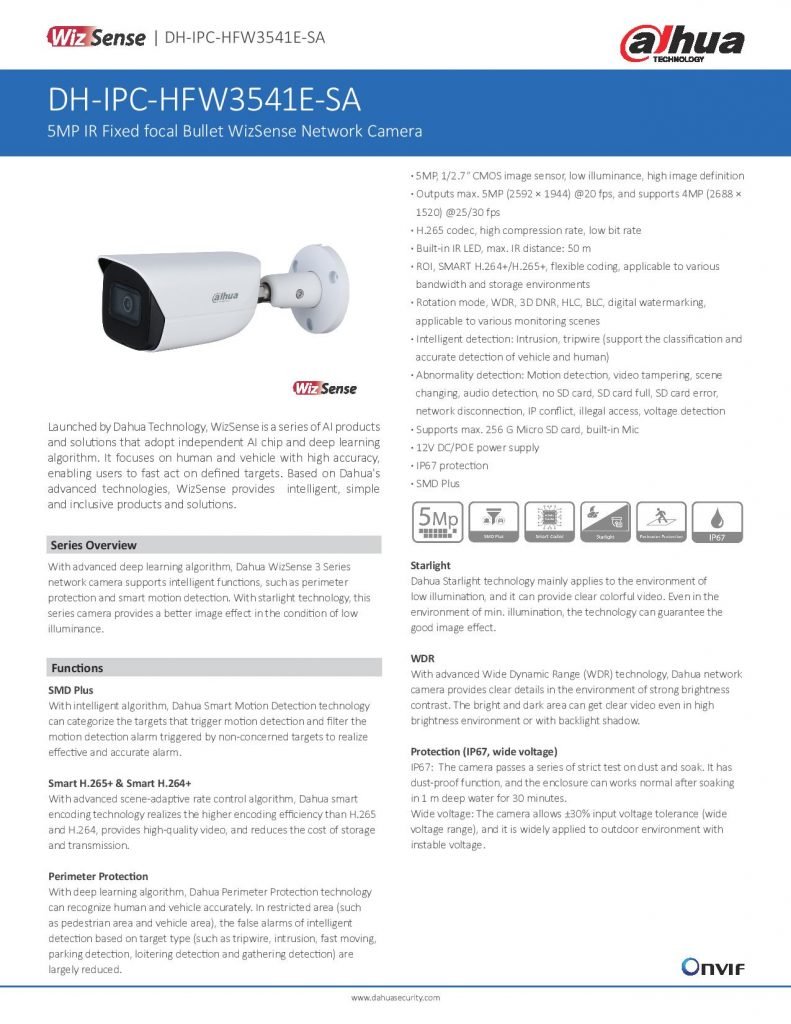 DAHUA IPC-HFW3541E-SA - OES Asia Solutions